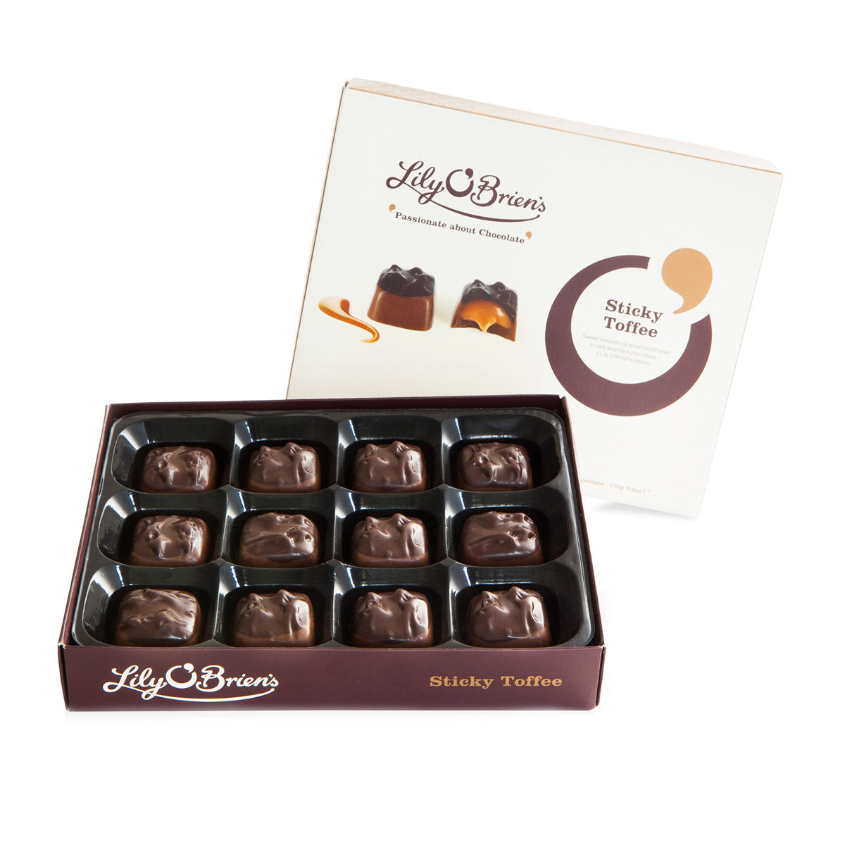 Lily O'Brien's Sticky Toffee Collection Box 145g Chocolate Gift – Redber Coffee