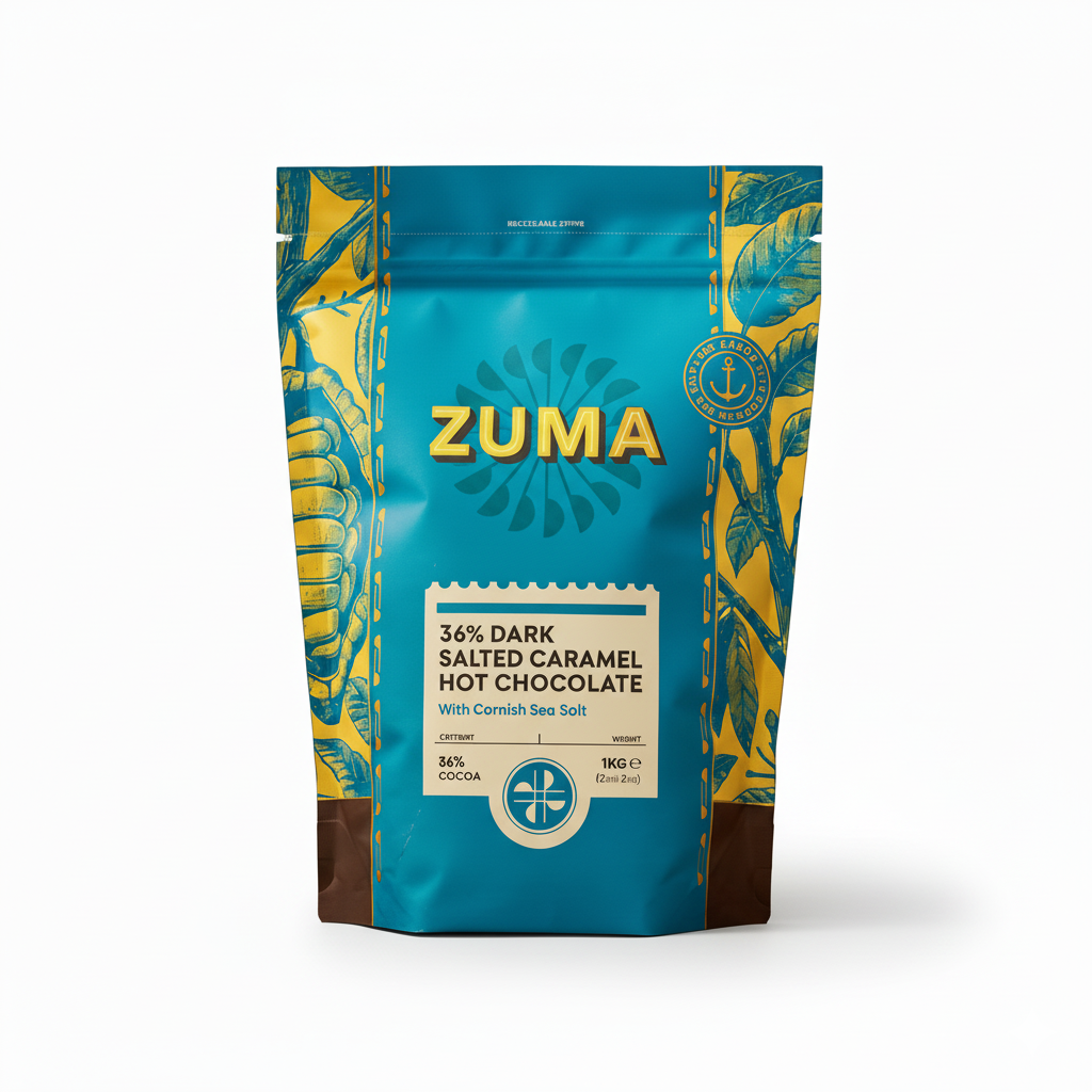 Zuma Dark 36% Cocoa Salted Caramel Hot Chocolate Bag 1kg – Redber Coffee