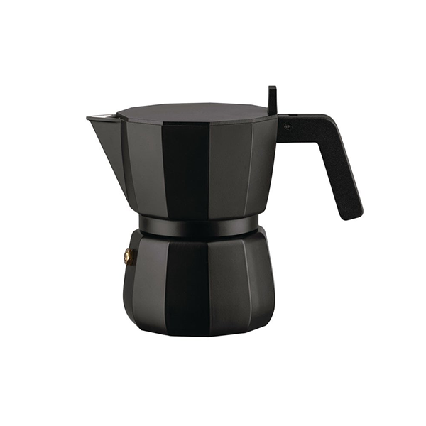 Alessi Espresso 3 Cup Moka Coffee Maker Black | Redber Coffee