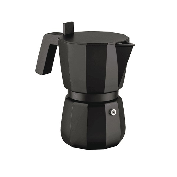 Alessi Espresso 6 Cup Moka Coffee Maker - Black | Redber Coffee