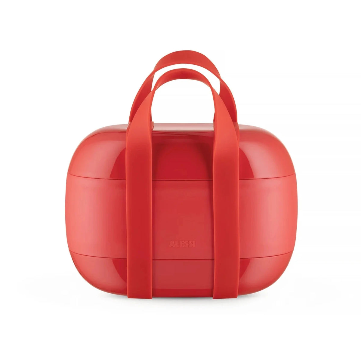 Alessi Food à Porter, Three-Compartment Lunch Box Red I Redber Coffee