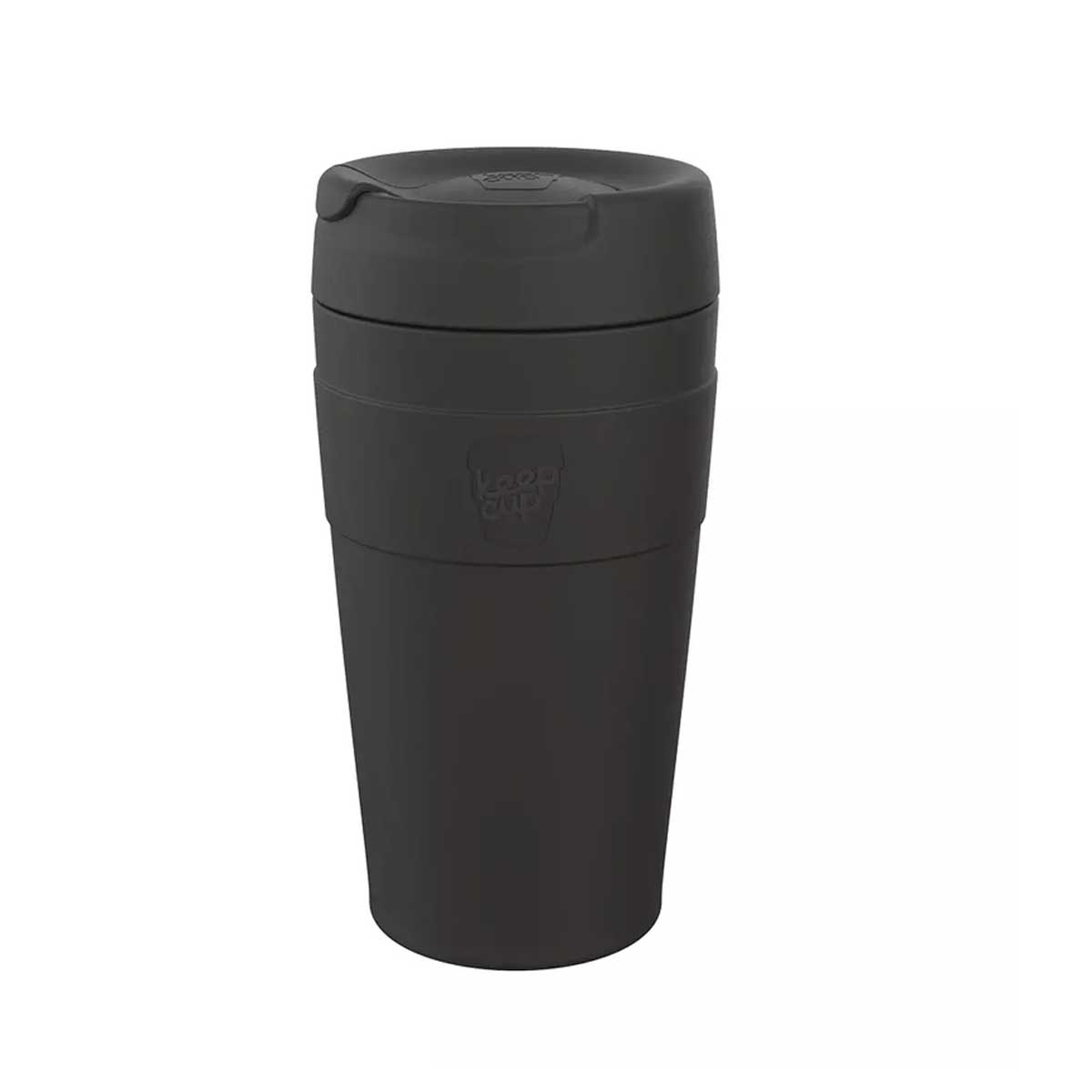 KeepCup Helix Traveller Stainless Steel Reusable Coffee Cup L- Black ...