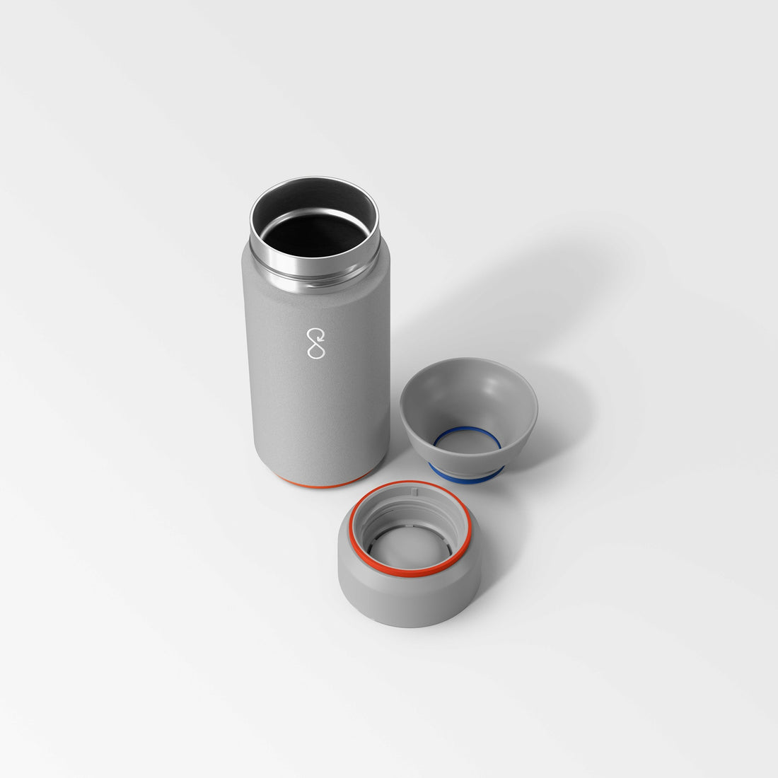 Ocean Bottle Brew Flask 350ml - Rock Grey | Redber Coffee Roastery