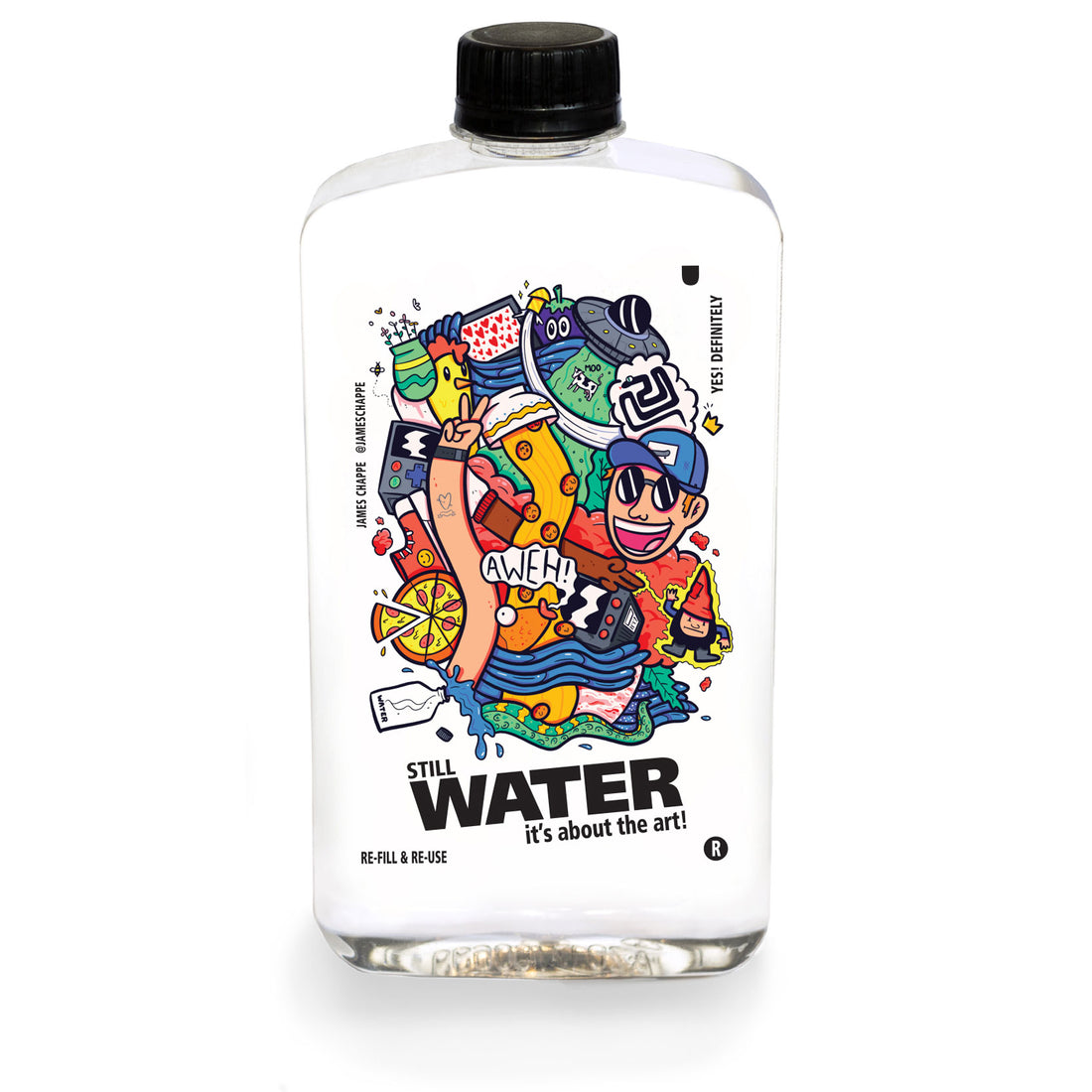 Yes! Definitely Bottled Water 500ml Featuring Design by James Chappe ...