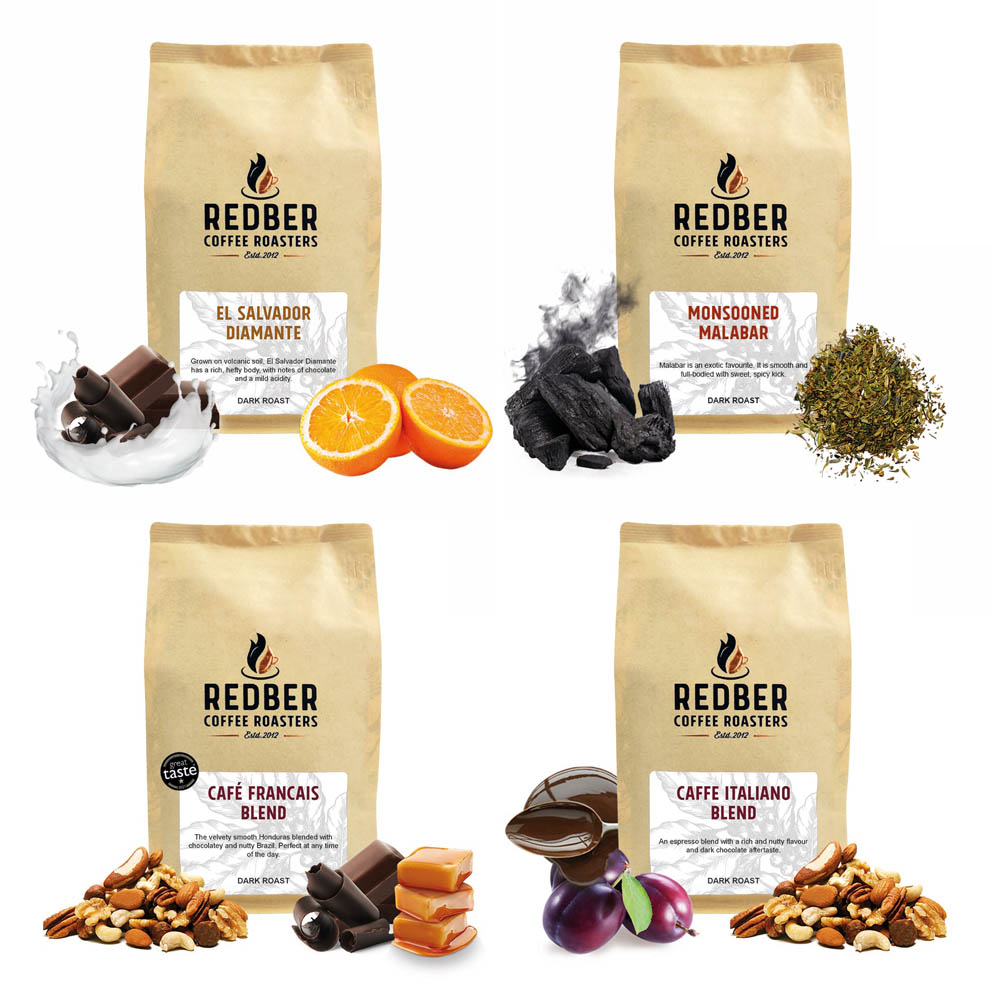 Espresso Taster Pack | Bold Dark Roasts for Espresso Lovers | Redber Coffee