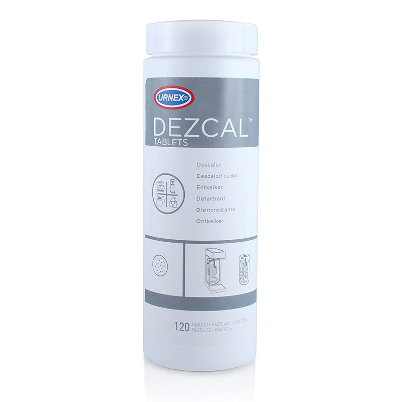 Urnex Dezcal Descaler Tablets 4g Tub of 120 tablets – Redber Coffee