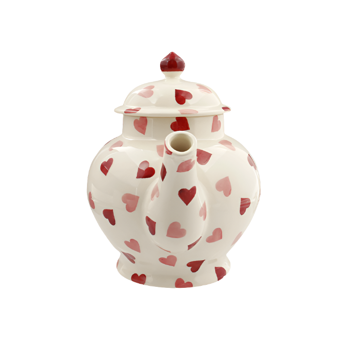 Emma Bridgewater Pink Hearts Teapot - 4 Mug | Redber Coffee