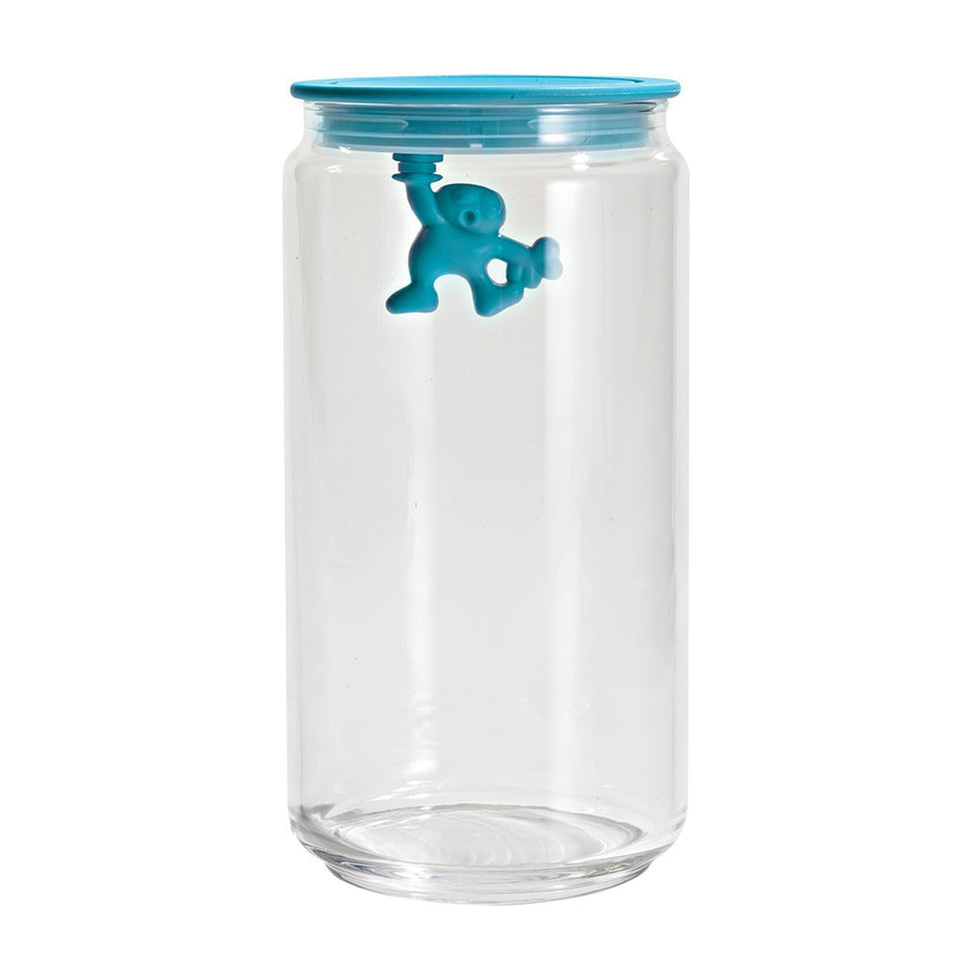 Alessi Gianni Glass Storage Jar, 140 cl - Blue | Redber Coffee