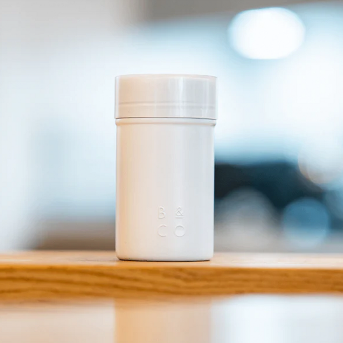 Barista & Co. Core Cocoa Shaker - White | Redber Coffee