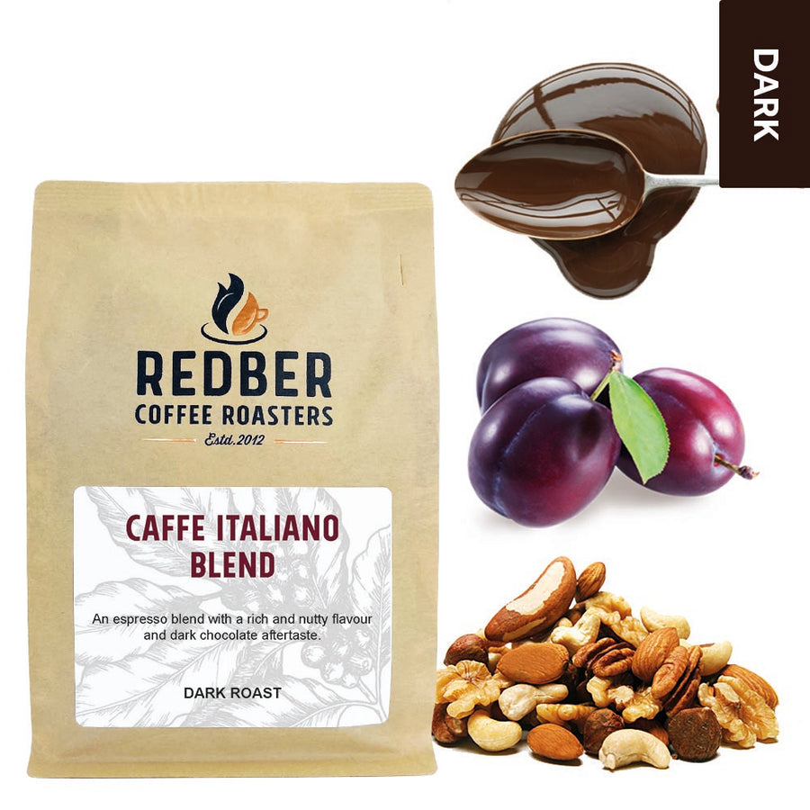 CAFFÈ ITALIANO COFFEE BLEND Beans & Ground | Redber.co.uk – Redber Coffee