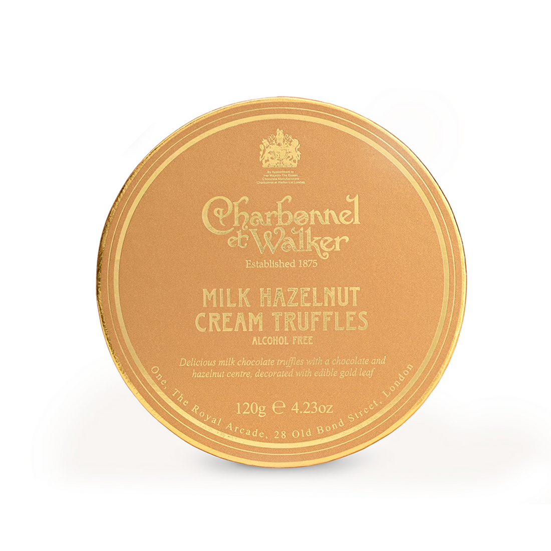 Charbonnel Et Walker Milk Hazelnut Cream Truffles with edible Gold Leaf ...