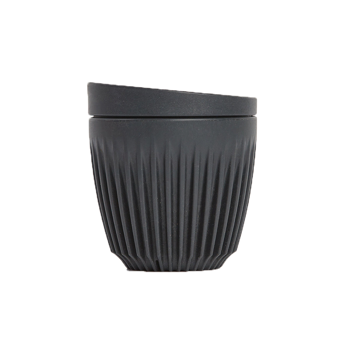 Huskee Reusable 6oz Coffee Cup with Lid Charcoal