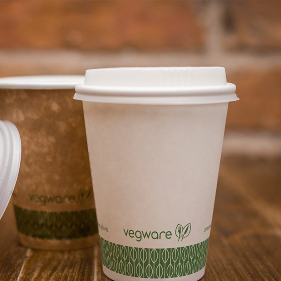 Vegware Compostable Coffee Cup Lids 79-Series 227ml/8oz (Pack of 1000 ...